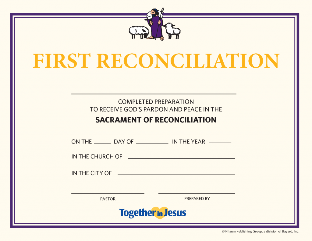 First Reconciliation – Pflaum Publishing Group